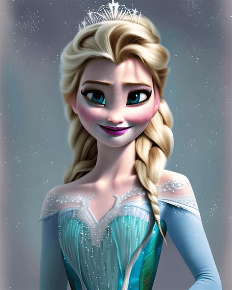 Wunderschöne Blasse Disney Grafik Mit Elsa Queen Die Eiskönigin Die