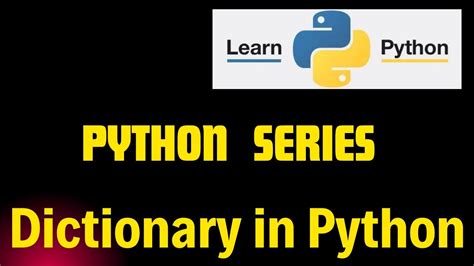 Dictionary in python | Dictionary Methods In Python | Python Tutorials ...