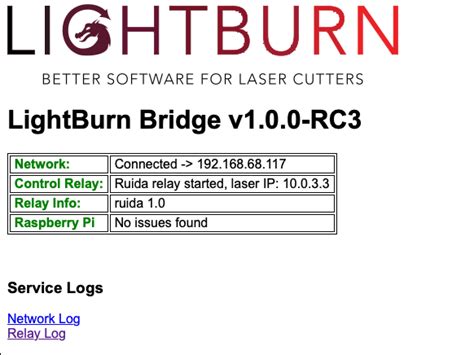 Scanning Network Stalling Osx Lightburn Bridge Lightburn Software