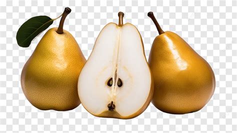 이미지에는 반으로 자른 슬라이스가 있는 배 3개가 표시됩니다 신선한 과일 음식 비타민 C Png 일러스트 및 이미지 에
