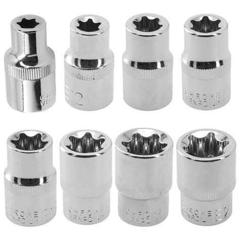 E Type Sockets 1 2 Square Tool Female Torx Socket For Ratchet End Wrench Head Hand Tools E10