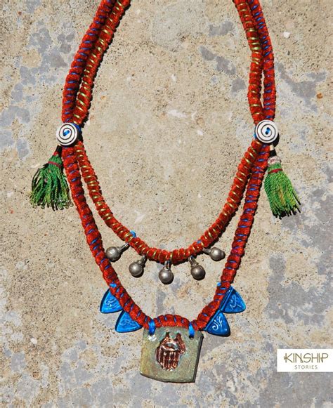 Kinship Stories Precious Tribal Necklace Wearable Art Piece Handmade
