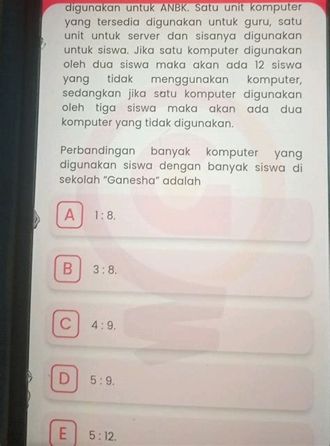 Digunakan Untuk ANBK Satu Unit Komputer Yang StudyX