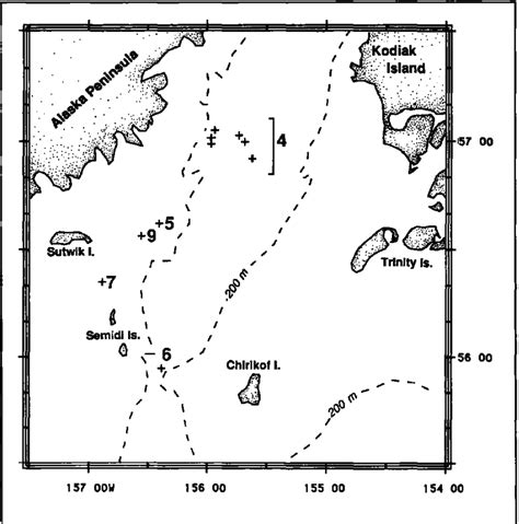 Location Of Mocness Sampling Series In Shelikof Strait Used To