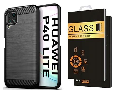 Etui KARBON Szkło do Huawei P40 Lite PANCERNE 9073524418 oficjalne archiwum Allegro