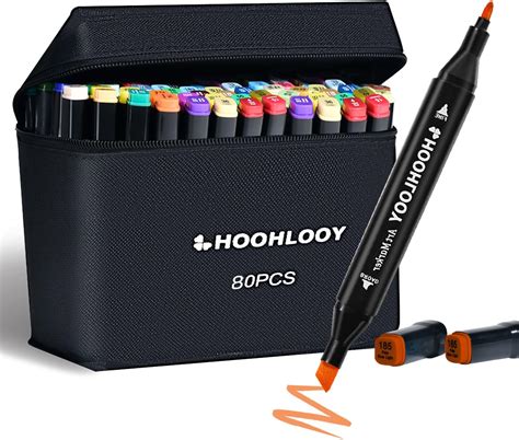 Anono 48 Colors Alcohol Marker Dual Tip Marker Permanent Marker Set Artist Markers