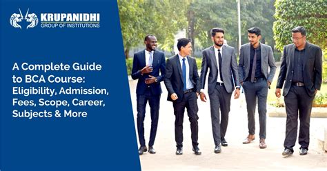 A Complete Guide To Bca Course Eligibility Admission Fees Scope Career Subjects And More