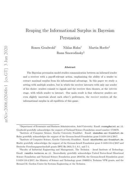 reaping the informational surplus in bayesian persuasion deepai