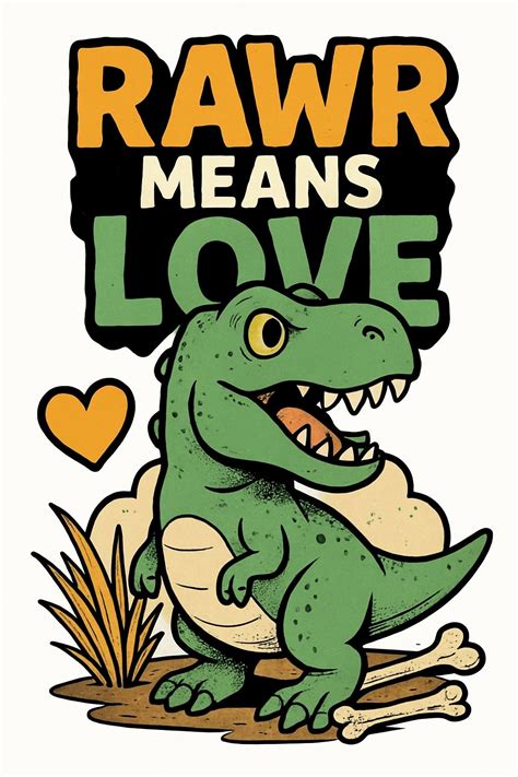 Cheerful Green Dinosaur Skateboarding With Motivational Text Sticker