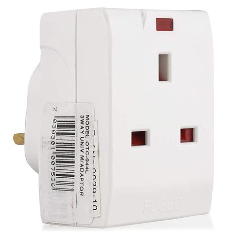 Buy Oshtraco Multi 3 Pin 13a Adapter Online Danube Home Uae