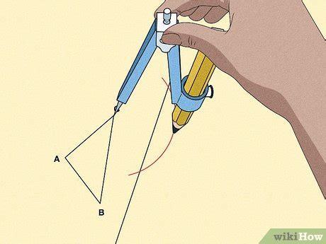 How To Reflect A Shape Over A Line Using A Compass 4 Steps