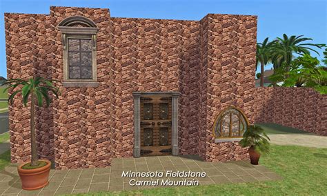 Mod The Sims Fieldstone And Venetian Stone Walls Five Perfectly