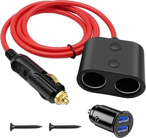 Hoembpn 180w Car Cigarette Lighter Splitter Adapter High Power 1 Plug