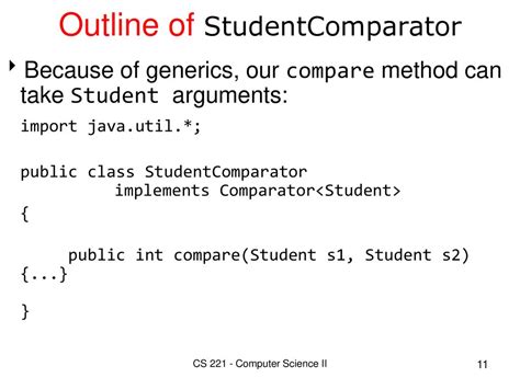 comparable and comparator interfaces ppt download
