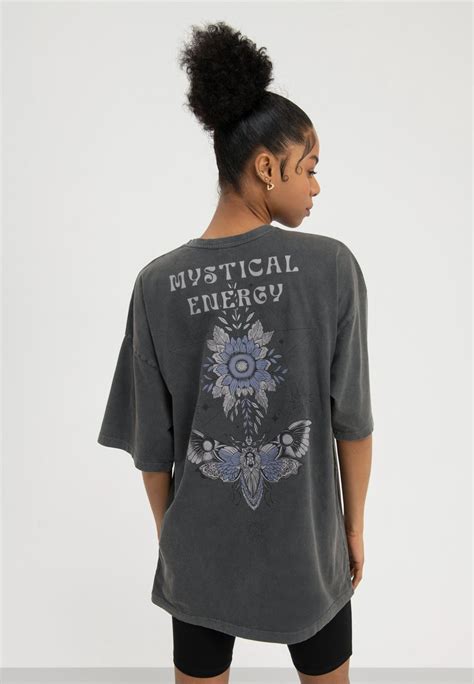 Evenandodd T Shirt Imprimé Blacknoir Zalandofr