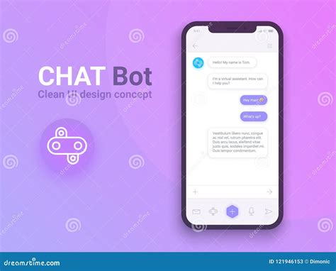 Clean Mobile Ui Design Concept Trendy Chatbot Application With