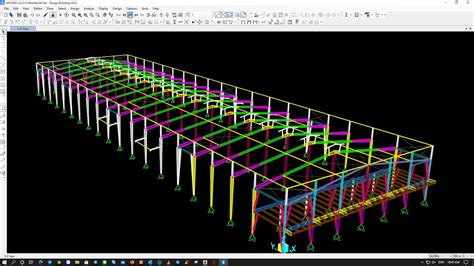 How To Design Sap2000 V22 Steel Structure Building YouTube