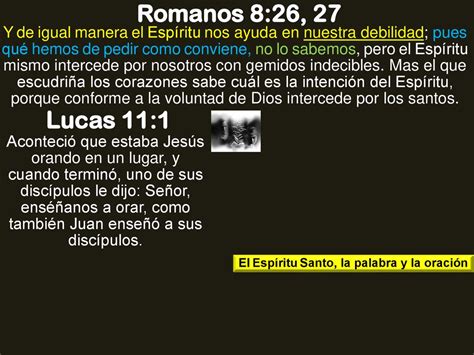 EL ESPÍRITU SANTO LA PALABRA Y LA ORACIÓN ppt descargar