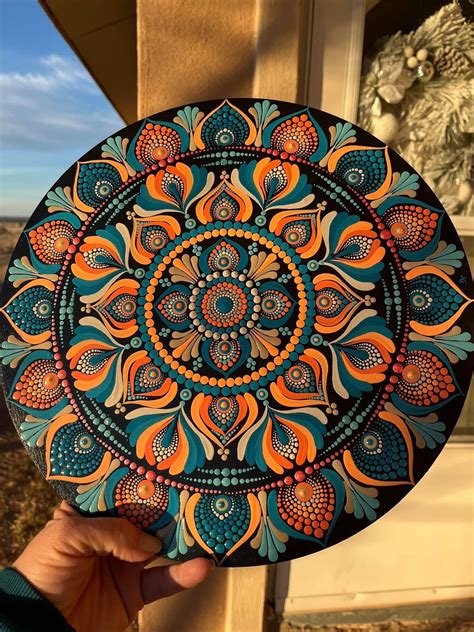 Mandala Rock Art Mandala Canvas Mandala Art Lesson Mandala Artwork
