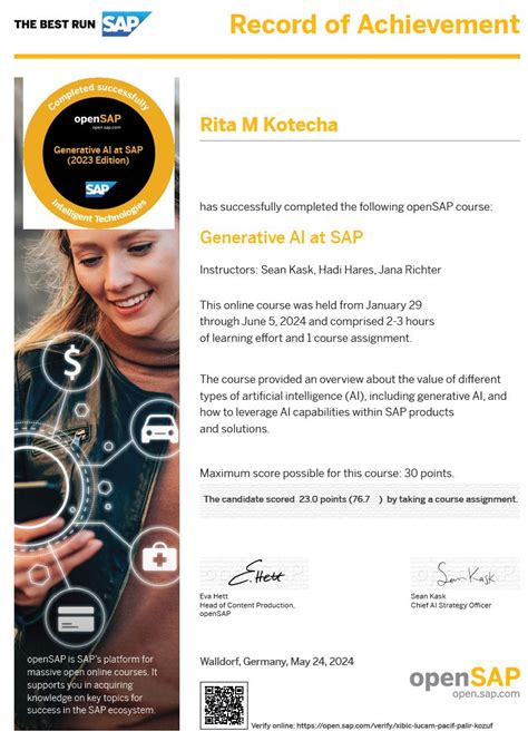 Rita Mansukhlal Kotecha On Linkedin I Am Happy To Share That I Had Obtained A Certification