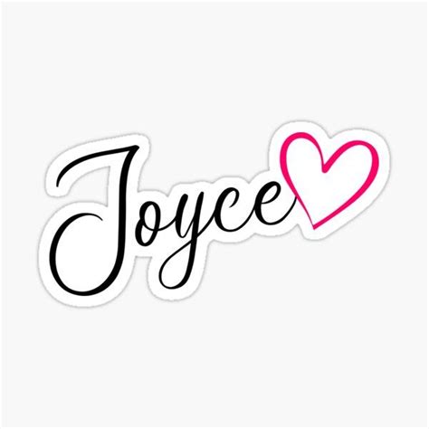 Personalized Calligraphy Pink Heart Sticker For Girls And Women