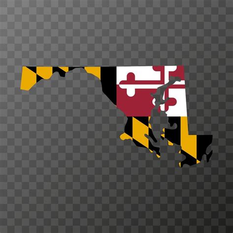 Maryland State Flag Vector Illustration 13430924 Vector Art At Vecteezy
