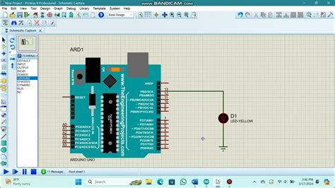 Rangkaian Proteus Sistem Led Blink Youtube