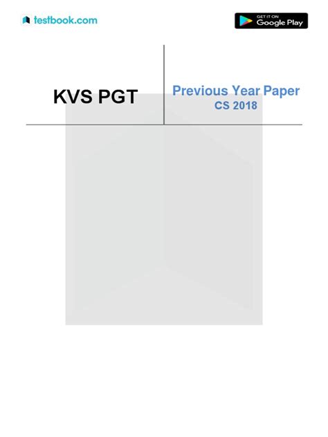 Kvs Pgt Cs 2018 Pdf