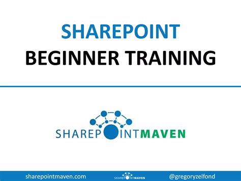 SharePoint Beginner Training For End Users PPT