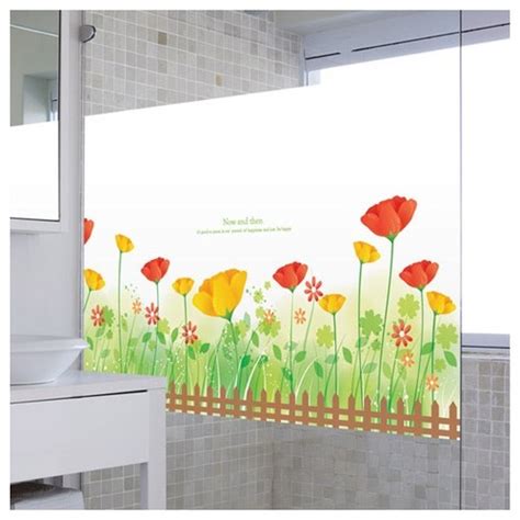 나무자전거 불투명유리시트 Gg Im813 봄날활짝핀꽃들나무자전거 시트지 그래픽스티커 레터링전문