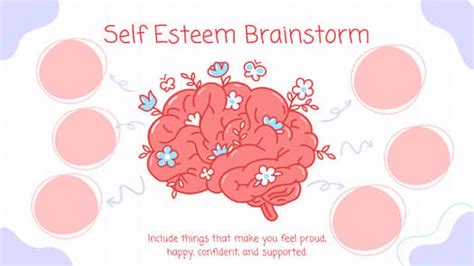 Self Esteem Brainstorm Mind Map By Sel In The Classroom Tpt