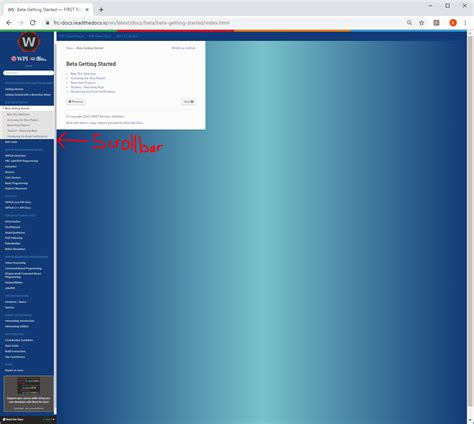 Artf5911 New 2020 Online Docs Site Left Panel Sometimes Lacks Scrollbar Which Is A Problem
