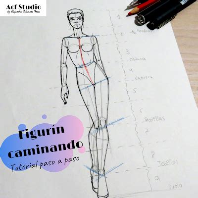 Cómo dibujar un figurín de moda caminando Alejandra Colomera Acf Studio