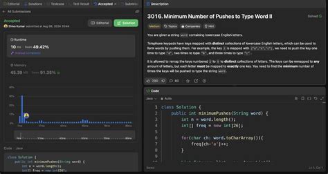Daily Leetcode Challenge Number Of Pushes To Type Word Ii Shiva