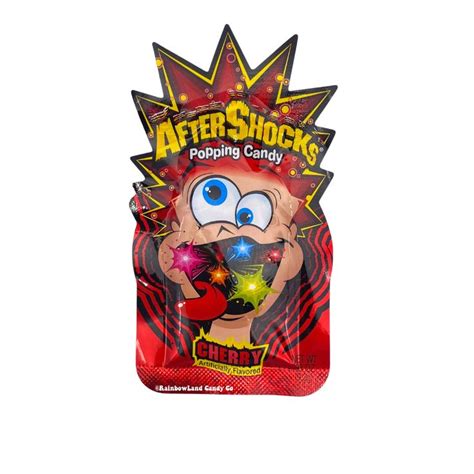 Aftershocks Popping Candy One Aftershock Blue Raspberry Candy