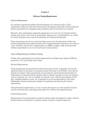 Lecture 2 Software Testing Notes Question No 6 Design At Least Five