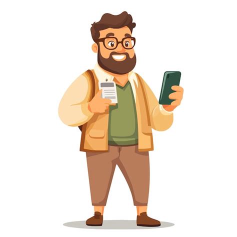 Data Baba Vector Cartoon Illustration For Visualization And Presentation Premium Ai Generated