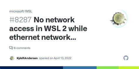 No Network Access In Wsl 2 While Ethernet Network Interface Is Enabled