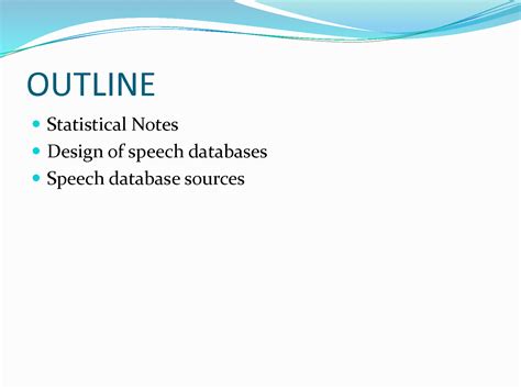 Solution Speech Databases Studypool