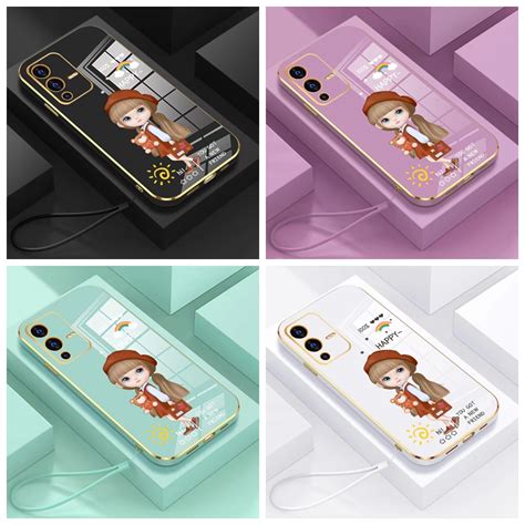 เคส Vivo Y17S Y27 4G Y78 5G Y36 4G Y36 5G V29 5G S17 Pro ขอบตรง 90 สาว