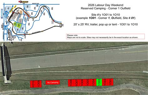 Ctmp Labour Day Sprints Weekend Reserved Camping Availability Maps