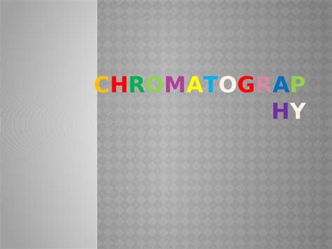 Gcse Aqa 9 1 New Chromatography Lesson Teaching Resources