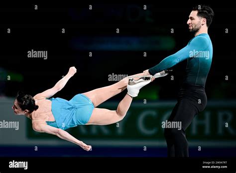 Deanna Stellato Dudek And Maxime Deschamps Can During Exhibition Gala
