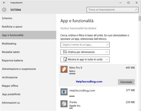 Come Disinstallare Un Programma Su Windows 10