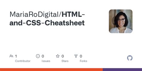 Github Mariarodigital Html And Css Cheatsheet