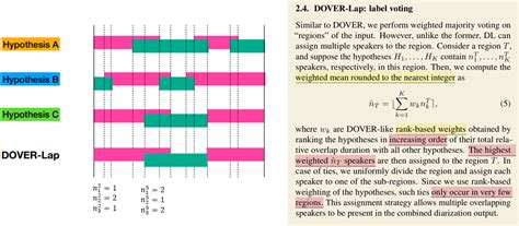 Dover lap 리뷰 A method for combining overlap aware diarization outputs