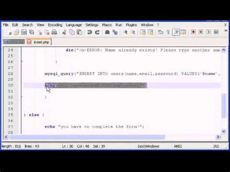 PHP MySQL Confirm Password YouTube
