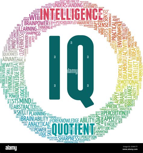 Iq Intelligence Quotient Vector Illustration Word Cloud Isolated On A White Background Stock Iq Intelligence Quotient Vector Illustration Word Cloud Isolated On A White Background Stock