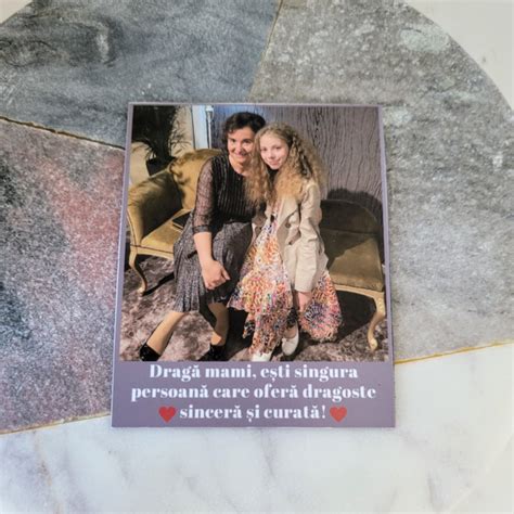 Magnet Personalizat Cu 1 Fotografie Si Mesaj Pentru Mama