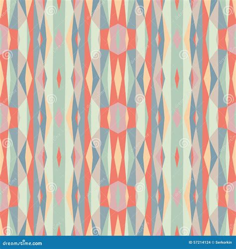 Abstract Geometric Background Seamless Vector Pattern Ornament